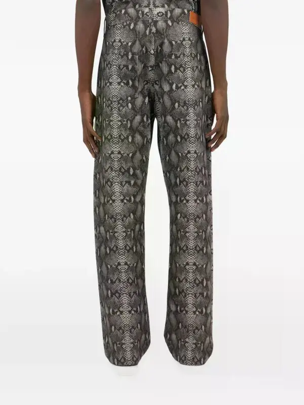 Roberto Cavalli Python-print Jeans