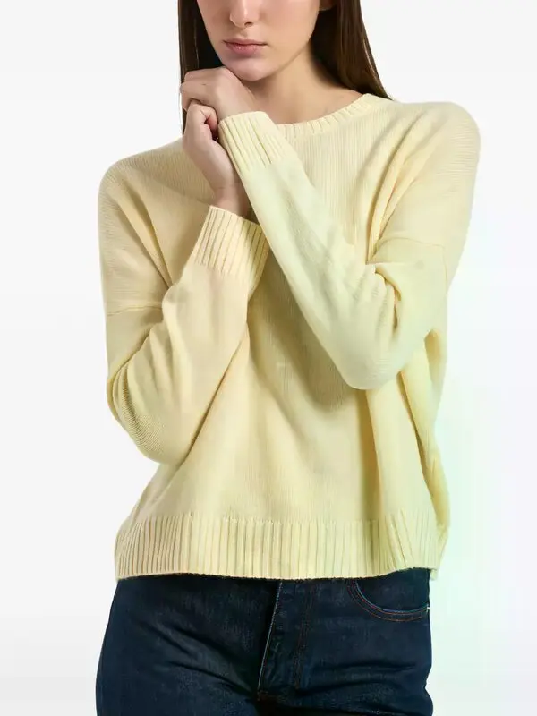 KUJTEN Amelie Drop-shoulder Sweater - Neutrals