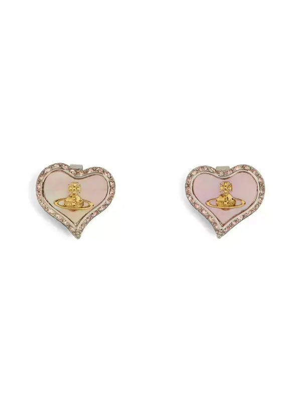 VIVIENNE WESTWOOD Petra Orb Heart Earrings