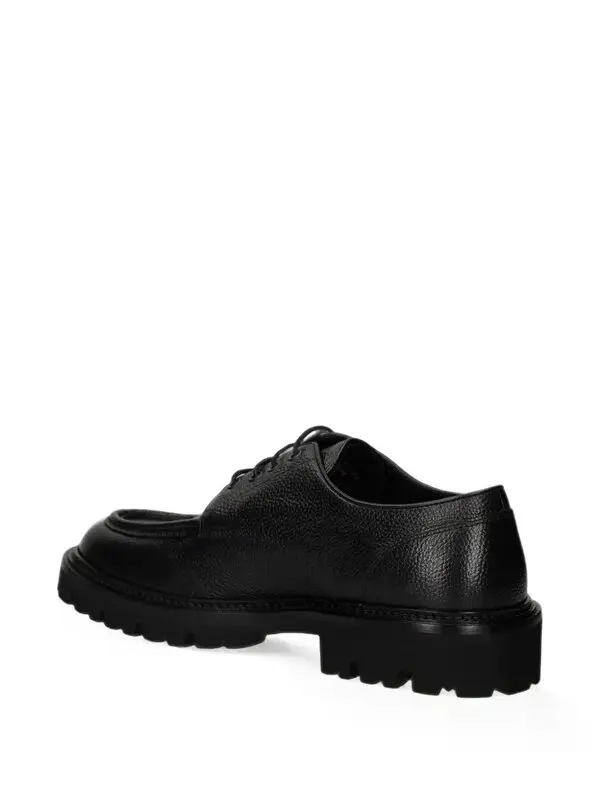 BOSS Leather Derby Shoes With Constructed Lug Sole