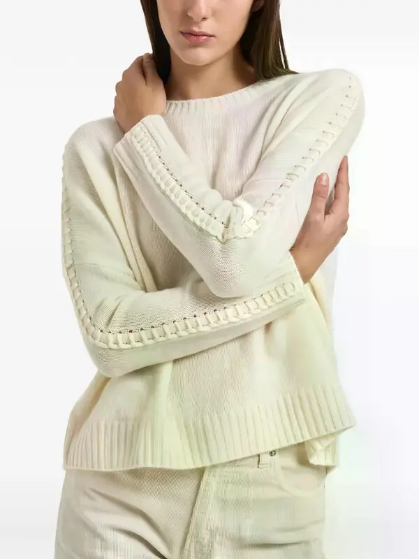 KUJTEN Braided-detail Sweater - Neutrals