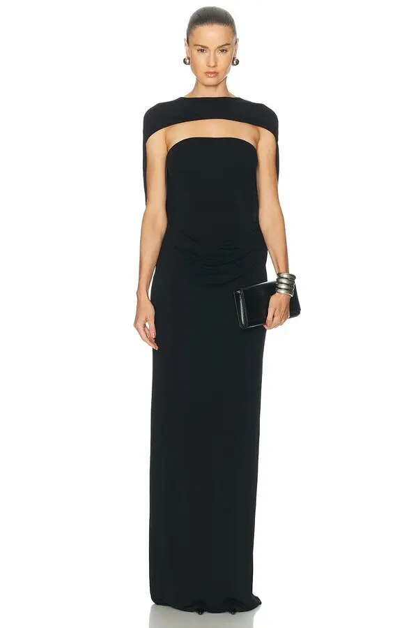 Sportmax Mambo Jersey Cut Out Dress - Black