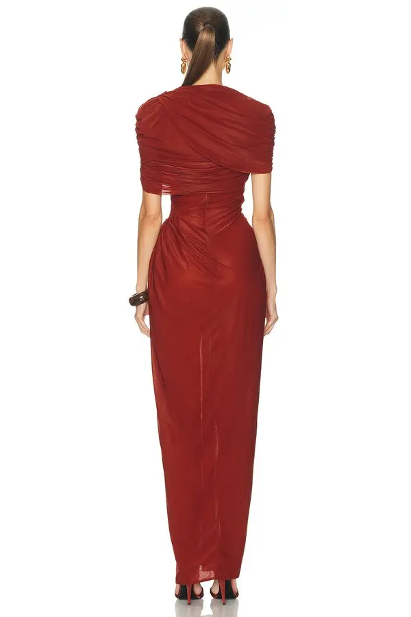 Marianna Senchina Lola Dress In Rust