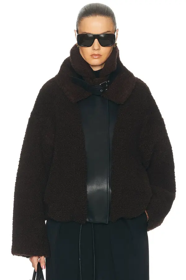 Sportmax Filtro Faux Short Hair Jacket