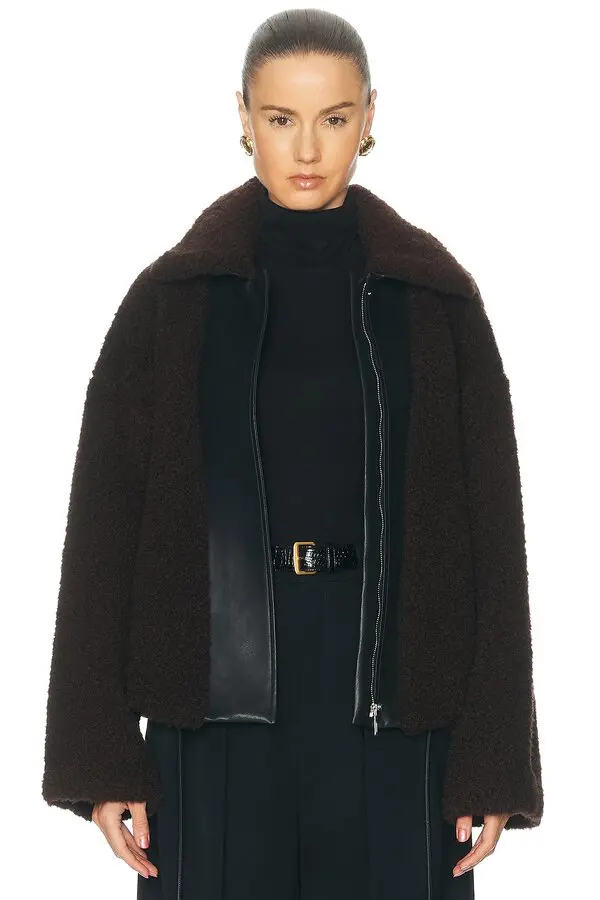 Sportmax Filtro Faux Short Hair Jacket