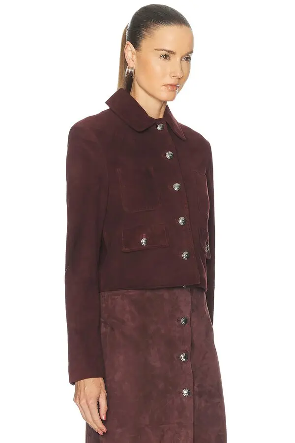 Altuzarra Astley Jacket - Deep Cherry