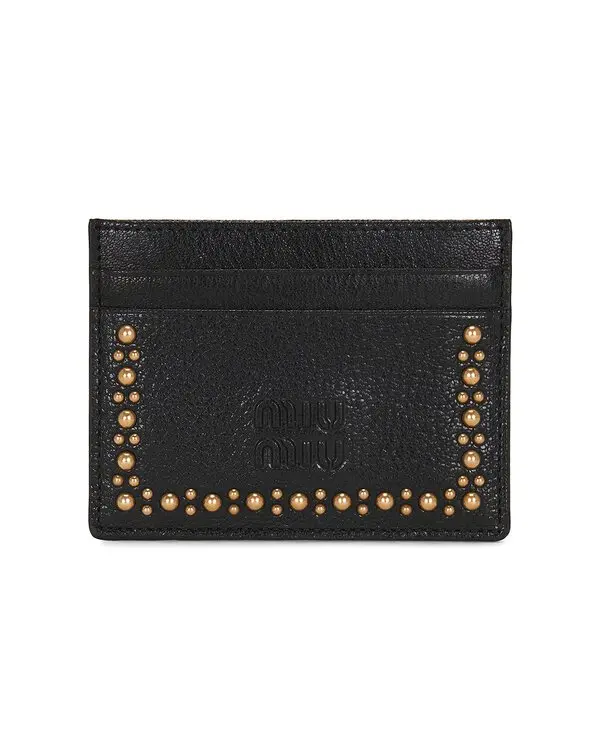 Miu Miu Madras Borchie Card Case