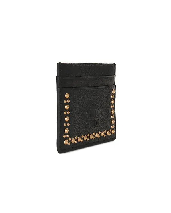 Miu Miu Madras Borchie Card Case
