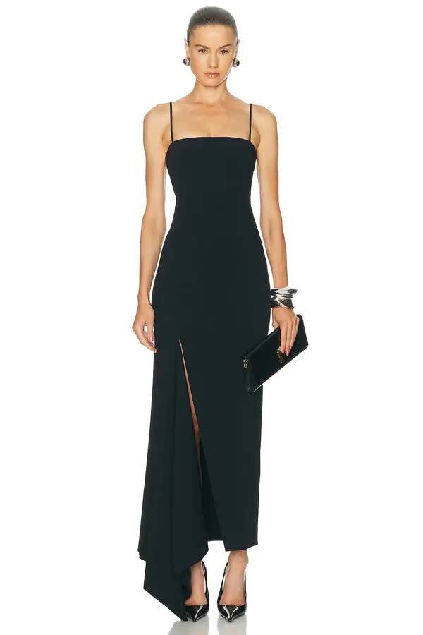 Givenchy Sliced Long Slit Dress