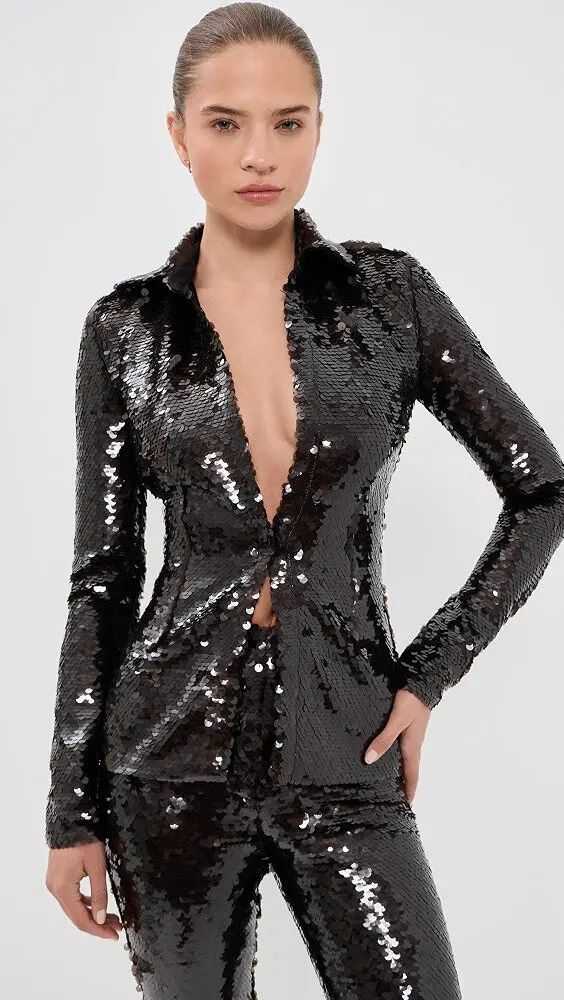 LAQUAN SMITH Button Down Blouse