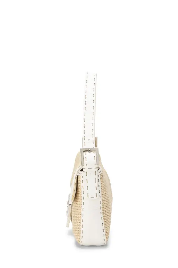 Fendi Raffia Selleria Baguette Bag