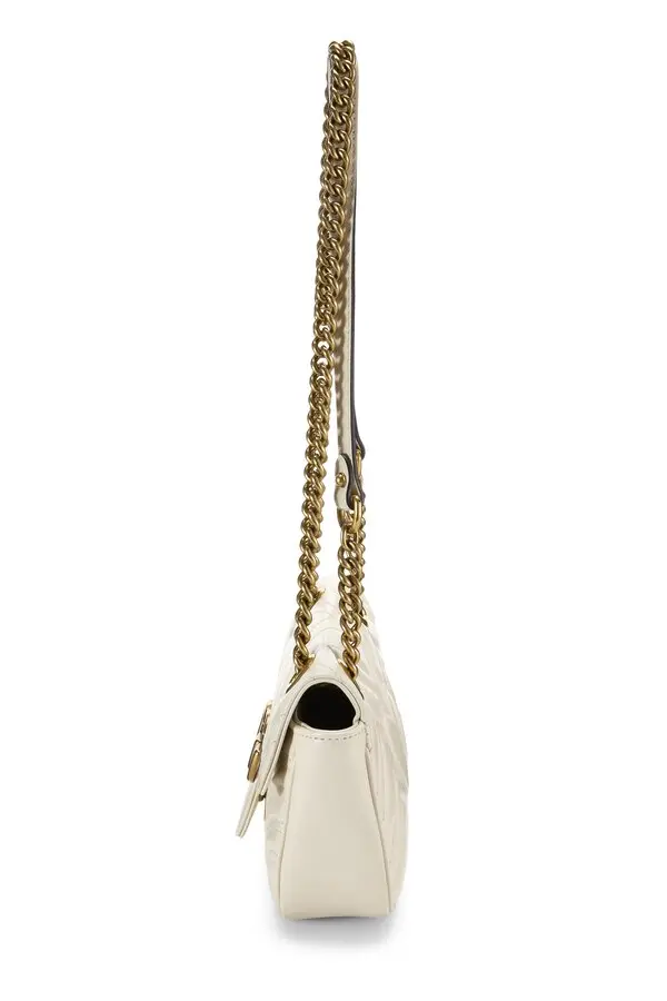 Gucci Leather Gg Marmont Matelassé Shoulder Bag