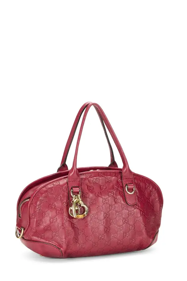 Gucci Ssima Heart Bit Handbag - Red