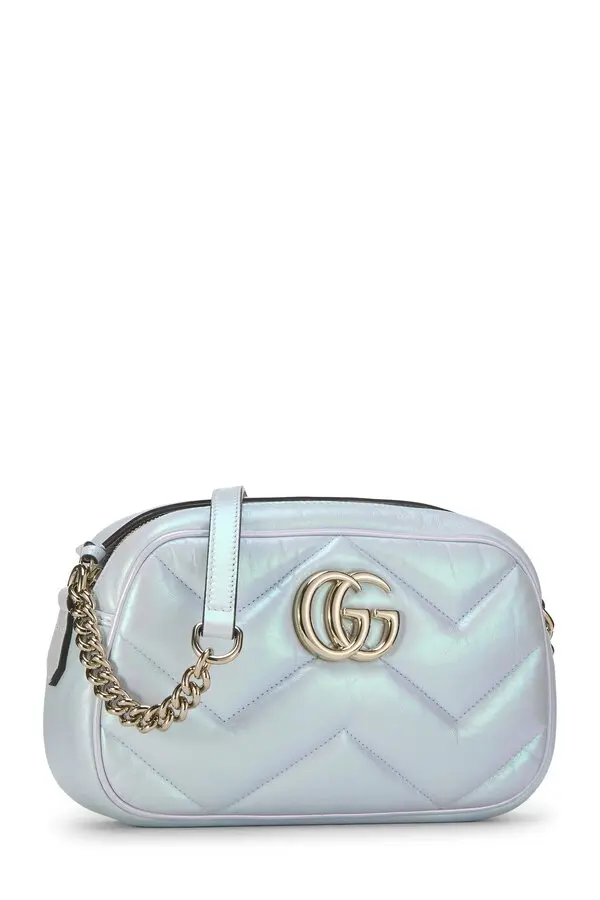 Gucci Iridescent Leather Gg Marmont Crossbody