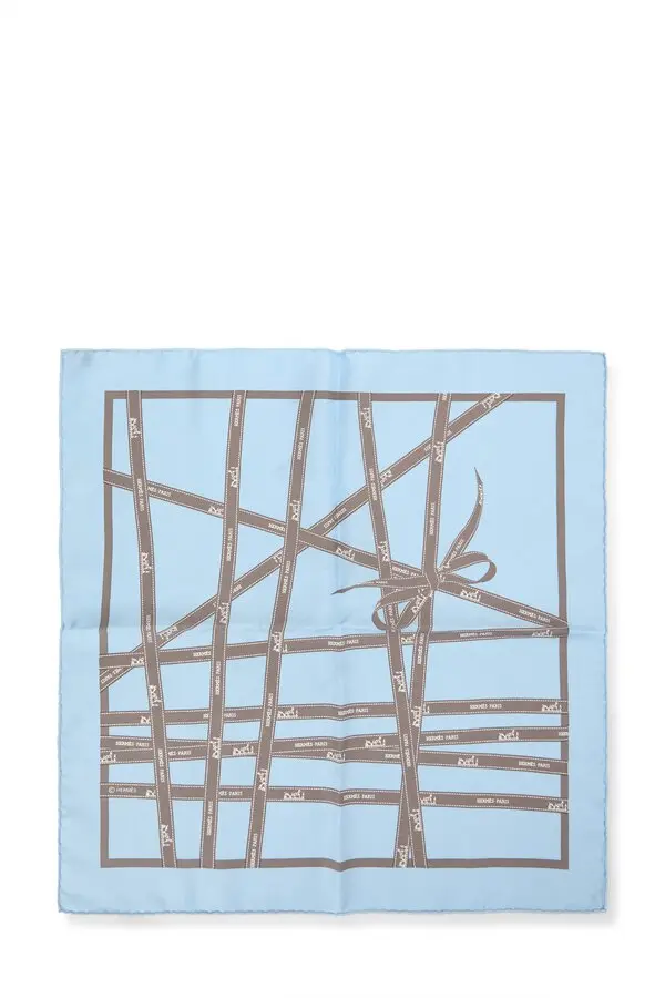 Hermès Multicolor 'bolduc Au Carre' Silk Scarf 70
