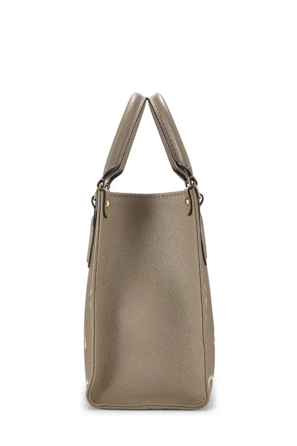 LOUIS VUITTON Dove & Cream Giant Monogram Empreinte On The Go