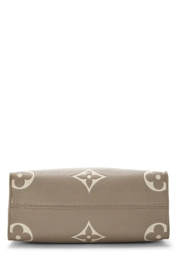 LOUIS VUITTON Dove & Cream Giant Monogram Empreinte On The Go