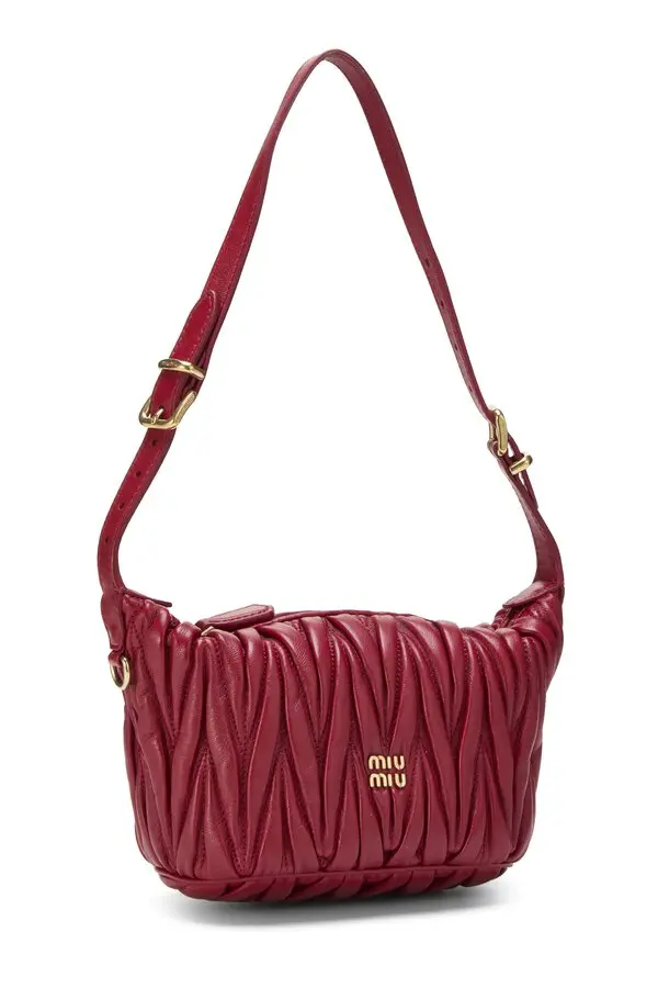 Miu Miu Quilted Nappa Shoulder Bag