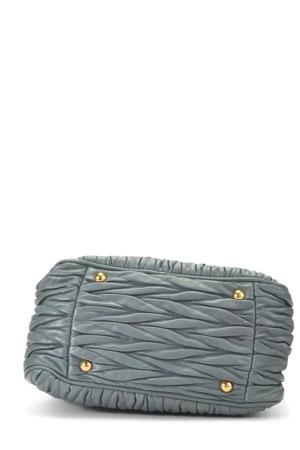 Miu Miu Nappa Gaufre Double Zip Convertible Handbag