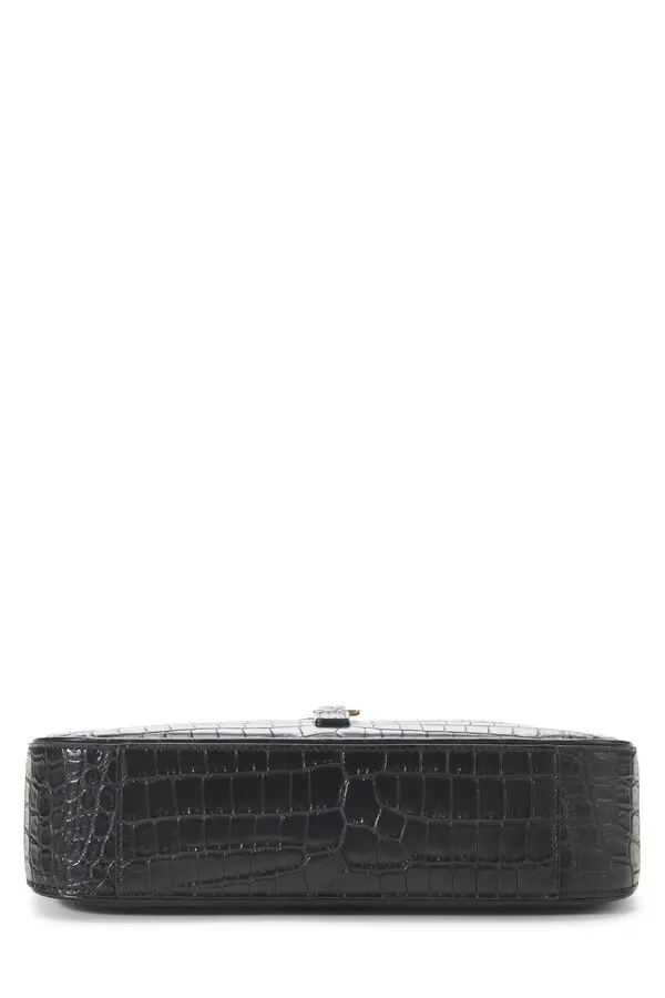 Saint Laurent Embossed Le 5 À 7 Shoulder Bag - Black