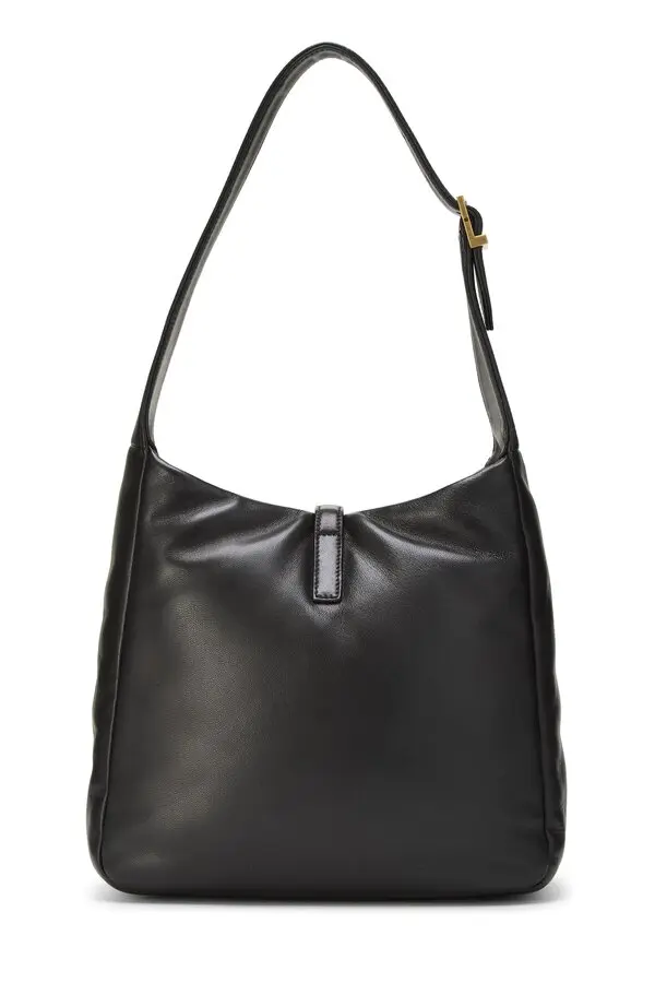 Saint Laurent Calfskin Le 5 À 7 Soft Hobo Bag - Black