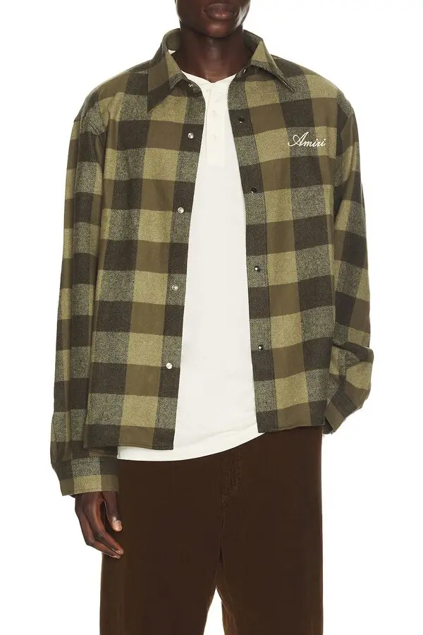 Amiri Os Heavy Flannel Shirt