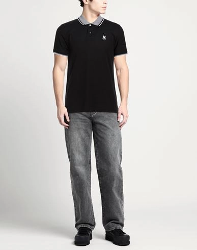 Psycho Bunny Polo Shirt Size Pima Cotton - Black