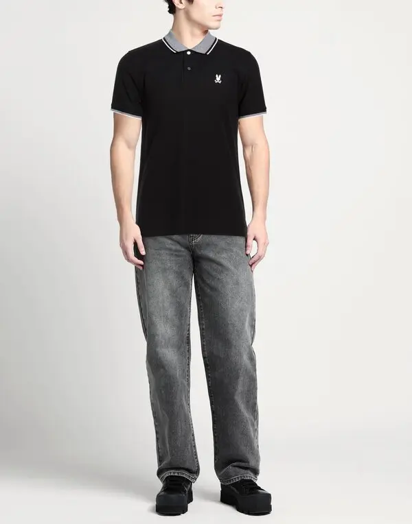 Psycho Bunny Polo Shirt Size Pima Cotton - Black