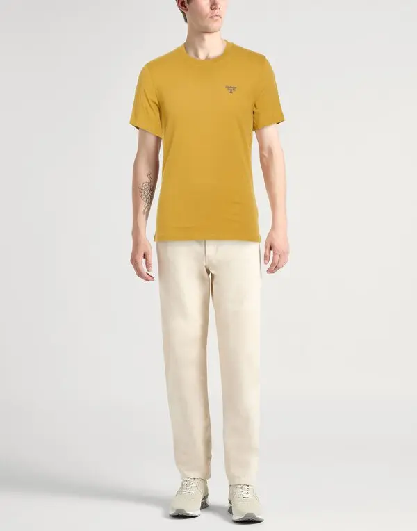 Barbour T-shirt Mustard Size Cotton - Yellow