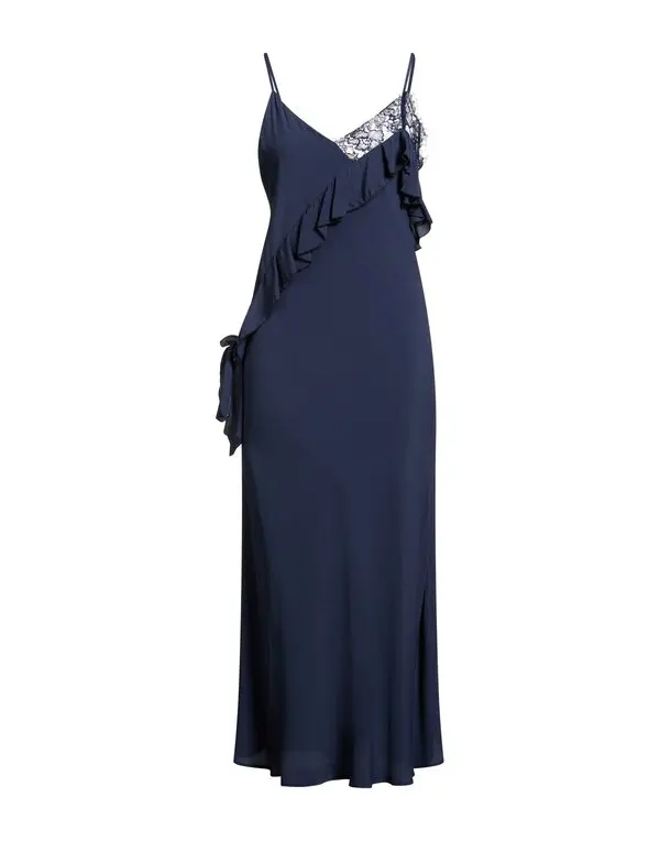 SEMICOUTURE Maxi Dress Size Acetate, Silk
