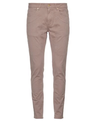 JECKERSON Pants Taupe Size Cotton, Elastane - Grey