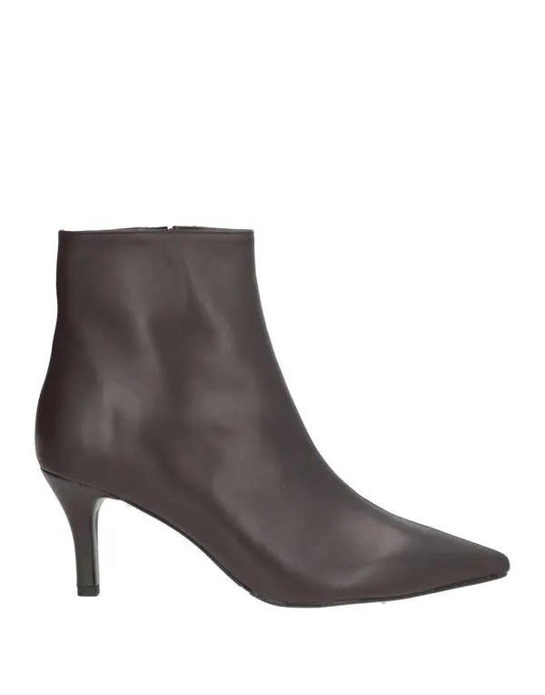 BIANCA DI Ankle Boots Dark Size Leather - Brown