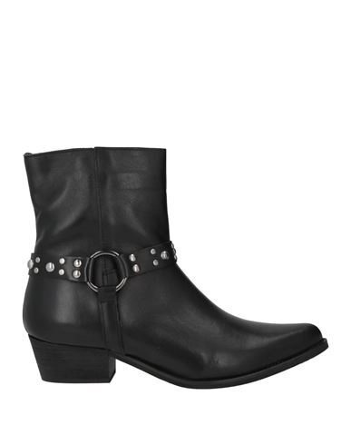 DIVINE FOLLIE Ankle Boots Size Leather - Black