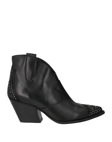 DIVINE FOLLIE Ankle Boots Size Leather - Black