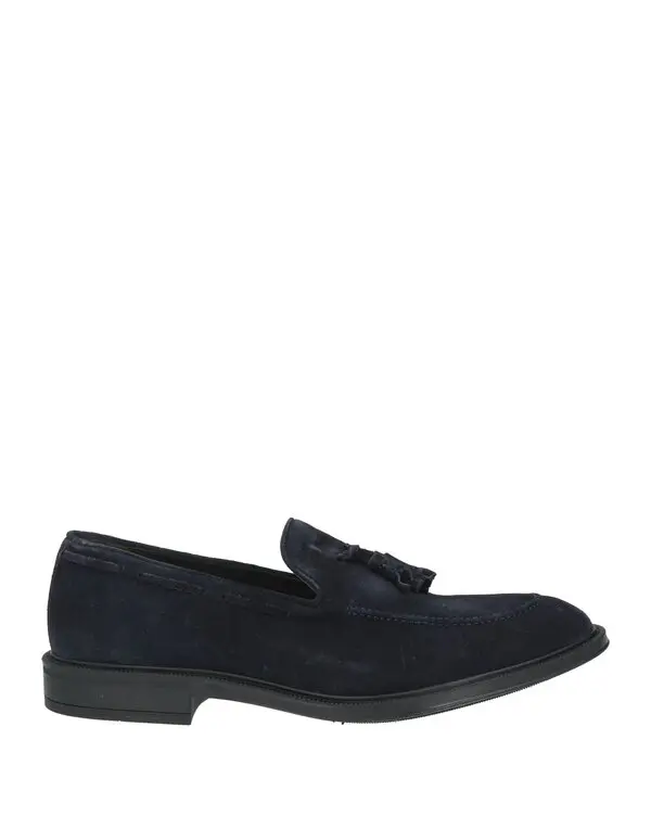 DINO DRAGHI Loafers Size Leather - Navy