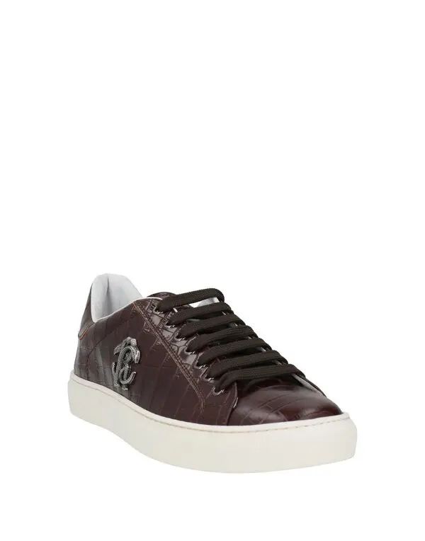 Roberto Cavalli Sneakers Chocolate Size Leather