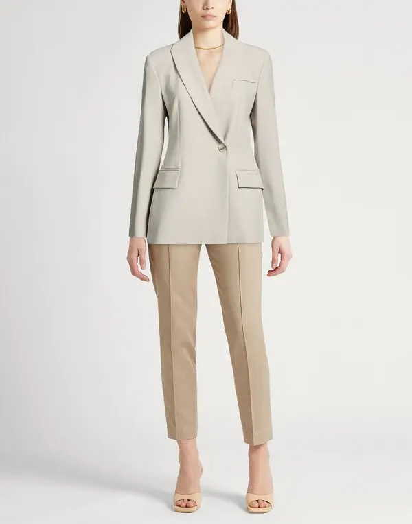 Peserico Blazer Lilac Size Polyester, Virgin Wool, Elastane - Grey