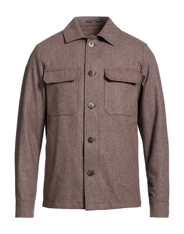 AT.P.CO At. P.co Jacket Taupe Size Polyester, Viscose, Wool