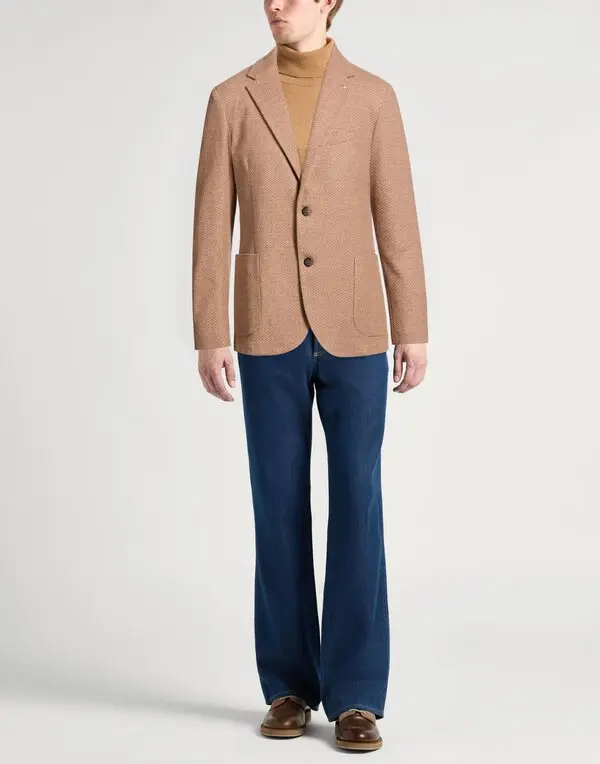 AT.P.CO At. P.co Blazer Camel Size Polyester, Viscose, Cotton, Polyamide