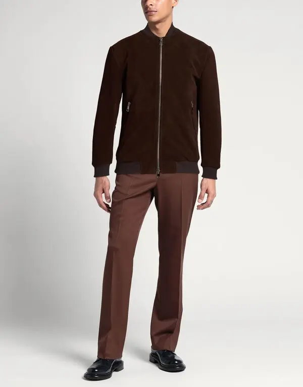 STREET LEATHERS Jacket Chocolate Size Leather