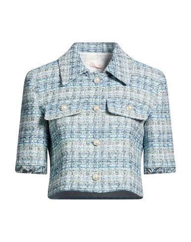 Liu Jo Jacket Size Cotton, Acrylic, Polyester, Metallic Polyester, Polyamide - Azure
