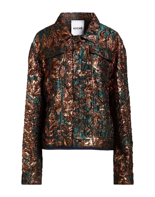 Koché Jacket Copper Size Polyester, Acetate, Metallic Fiber, Polyamide, Silk