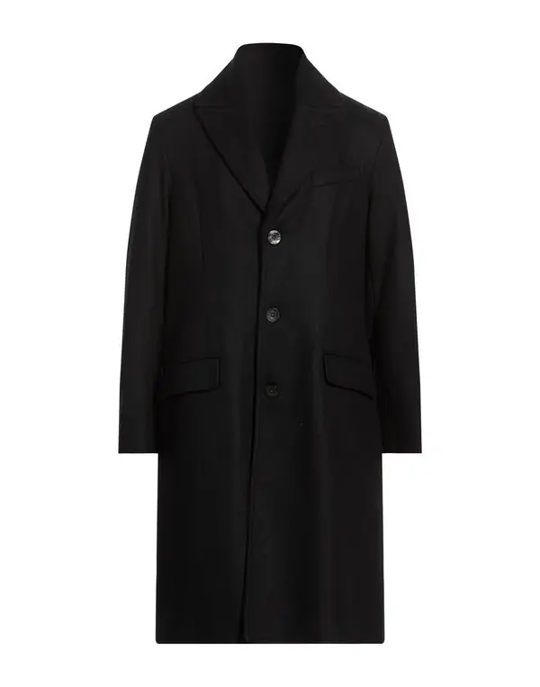 MESSAGERIE Coat Size Virgin Wool, Polyamide, Wool - Black