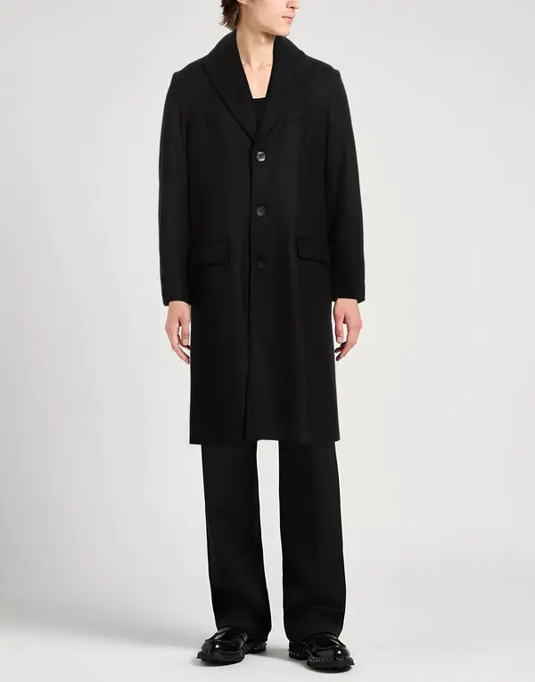 MESSAGERIE Coat Size Virgin Wool, Polyamide, Wool - Black