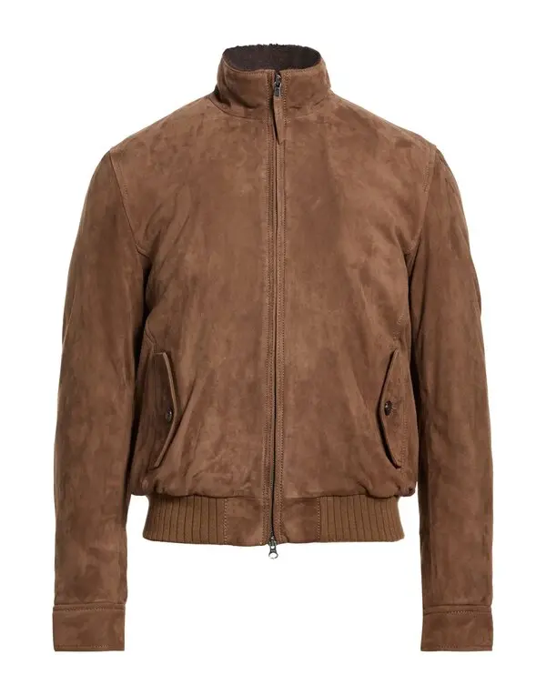 ANDREA D'AMICO Jacket Light Size Leather - Beige
