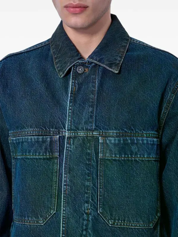 Stone Island Button-up Patch-pocket Denim Jacket