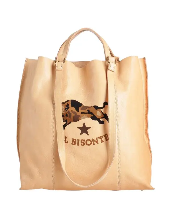 Il Bisonte Shoulder Bag Apricot Leather