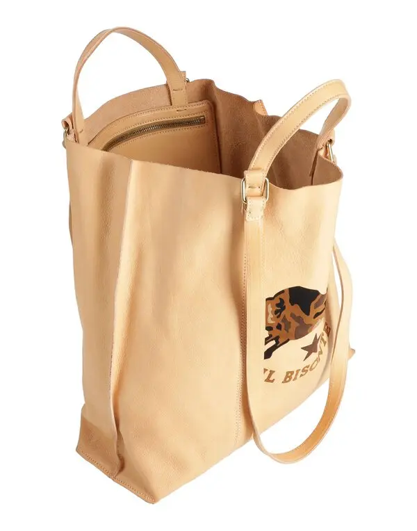 Il Bisonte Shoulder Bag Apricot Leather