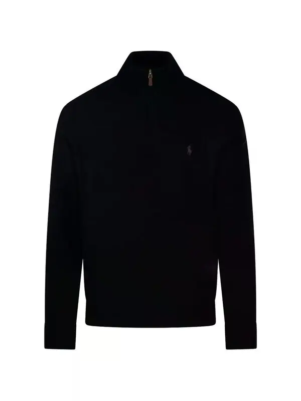 Ralph Lauren Quarter-zip Embroidered-logo Sweater