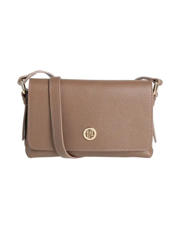 TUSCANY LEATHER Biscuit Cross-body Bag Leather - Grey